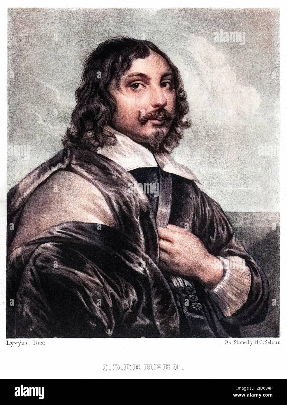 JAN DAVIDSZ VAN HEEM Dutch artist Colourised version of : 10160584 Date ...