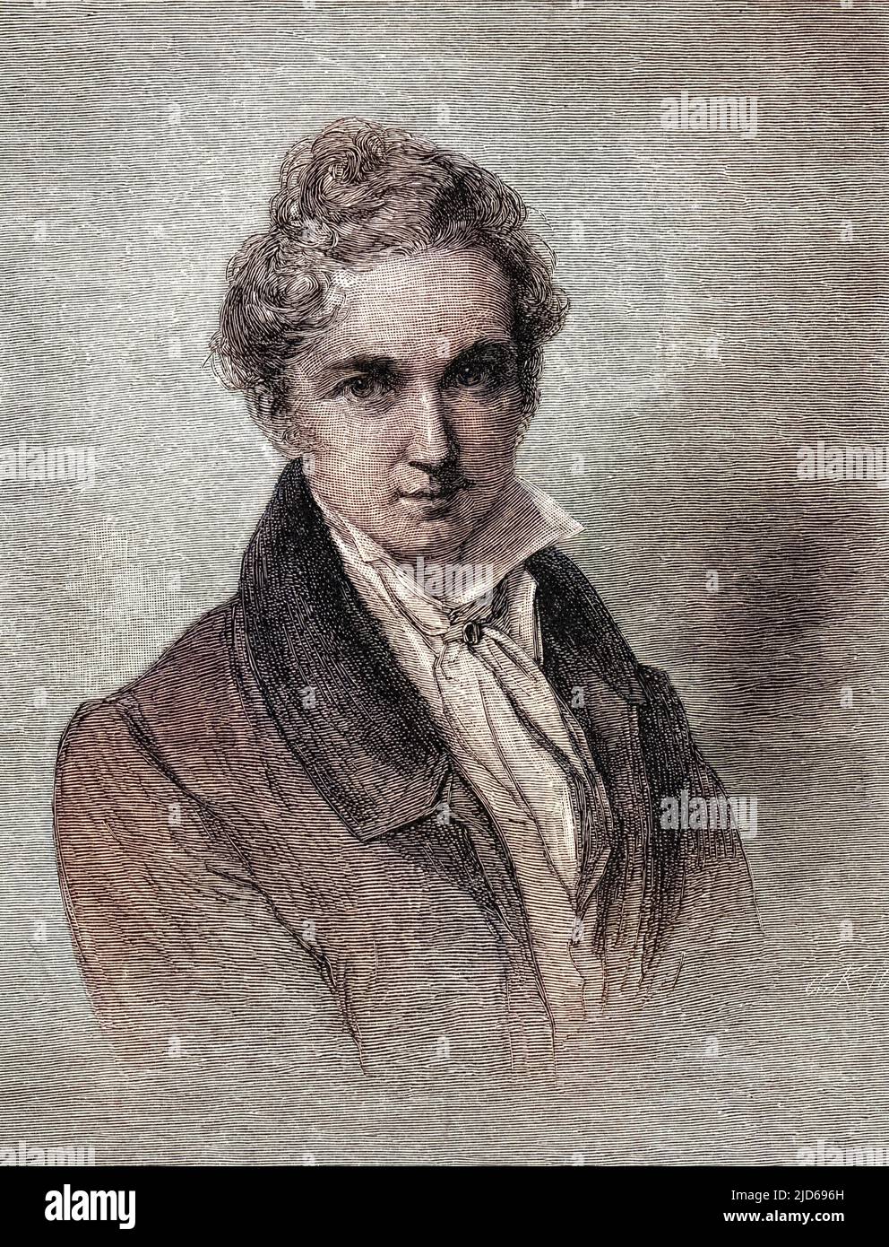 WILHELM HENSEL German artist Colourised version of : 10160679 Date ...