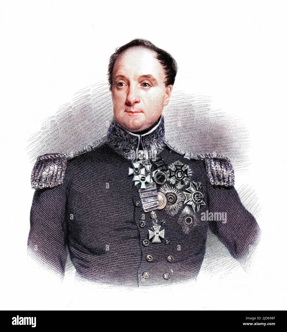 ROWLAND, first viscount HILL British military commander Colourised ...