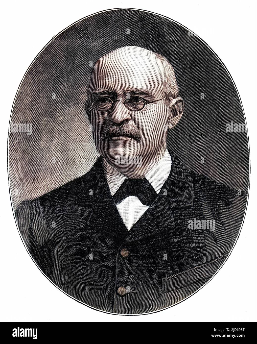 JAN HENDRIK HOFMEYR (1845 - 1909), South African statesman. Colourised ...