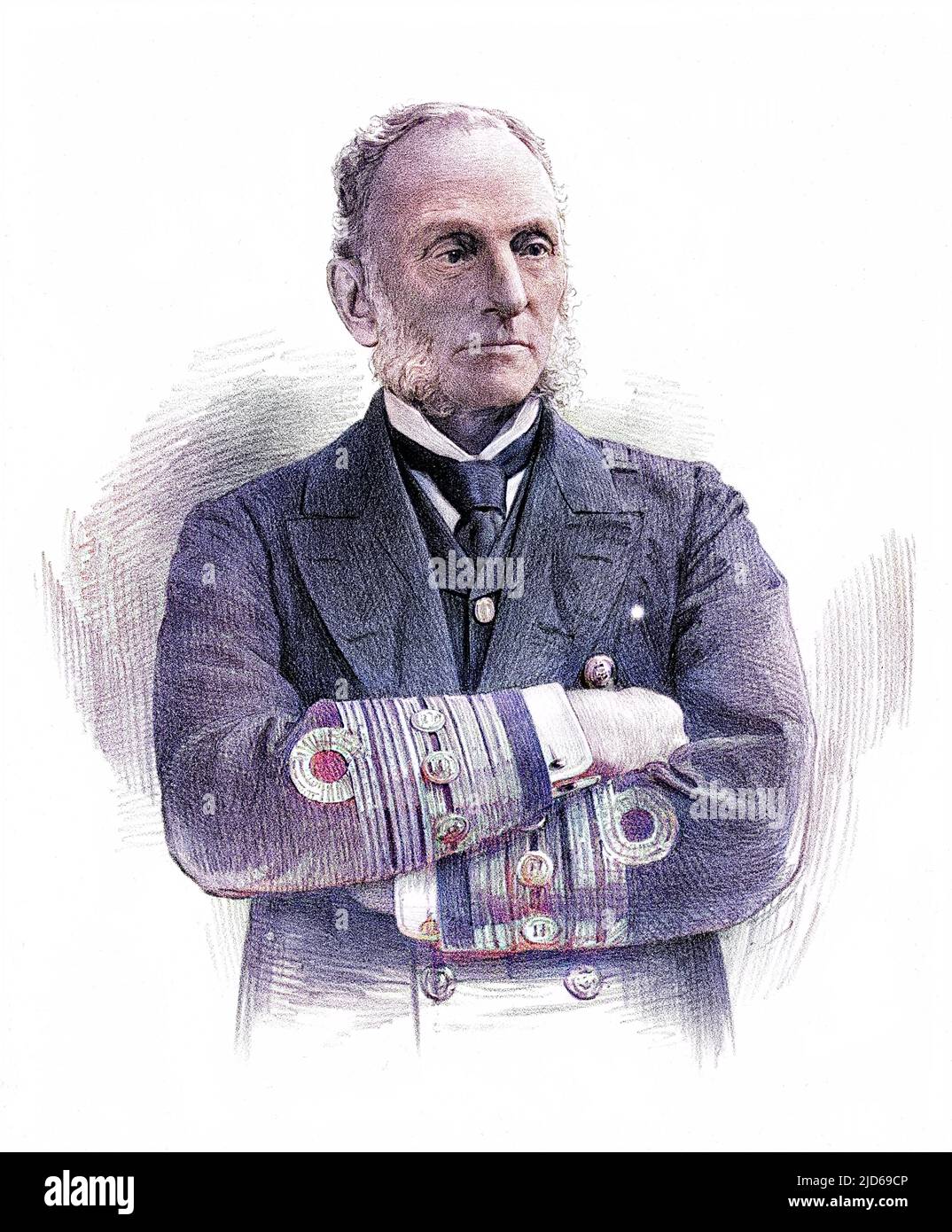 SIR GEOFFREY THOMAS PHIPPS HORNBY (1825 - 1895), British naval ...