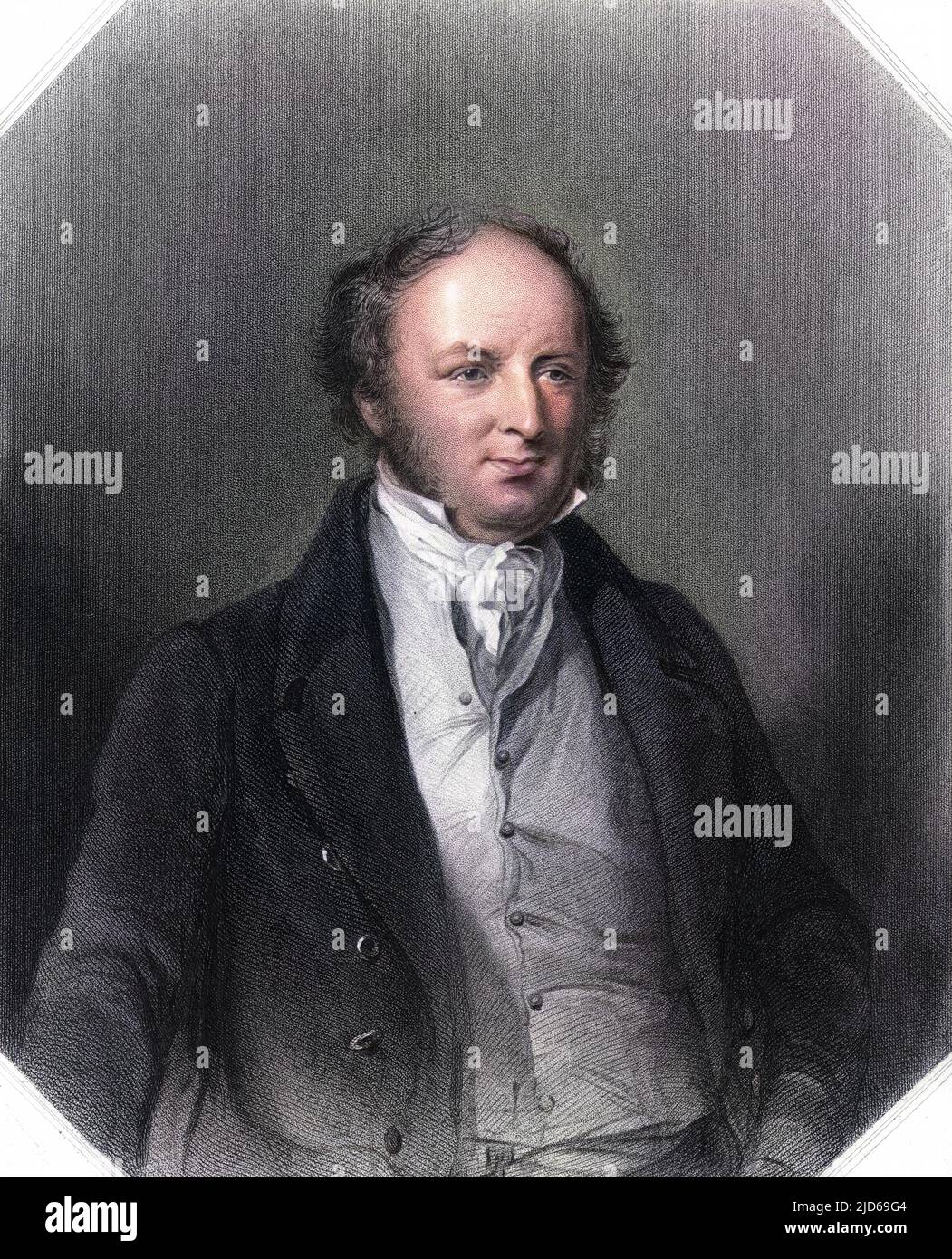 Sir ROBERT HARRY INGLIS (1786 - 1835), Tory politician. Colourised ...