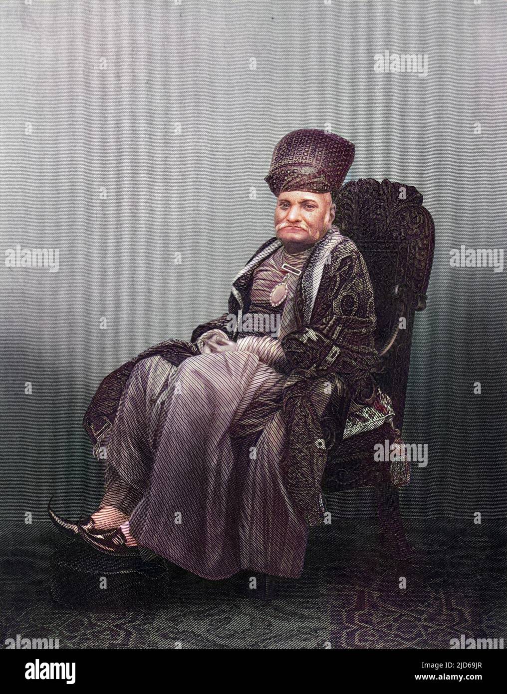 Sir JAMSETJI JEJEEBHOY Indian industrialist and benefactor. Colourised ...
