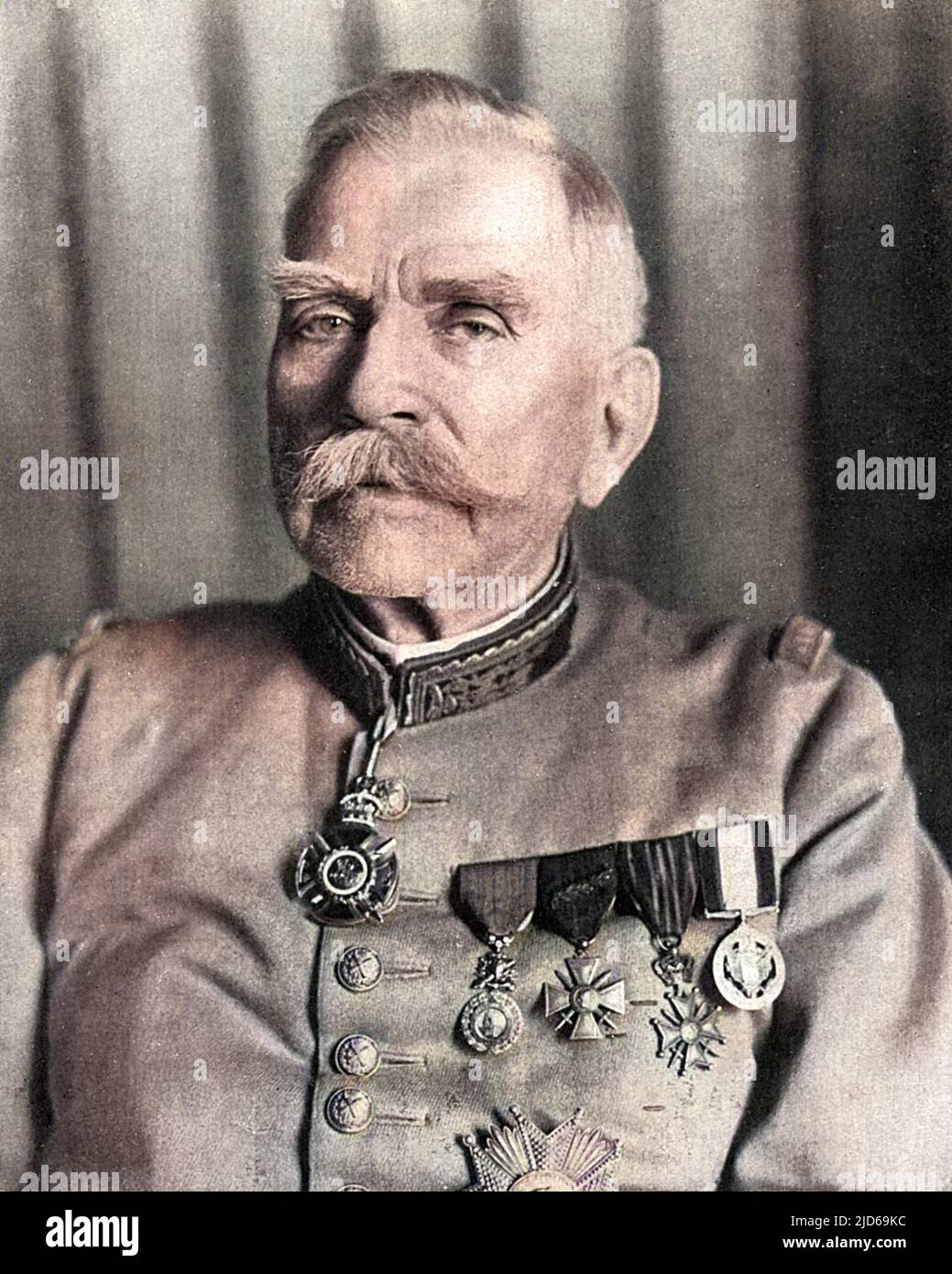 JOSEPH-JACQUES-CESAIRE JOFFRE French military commander Colourised ...
