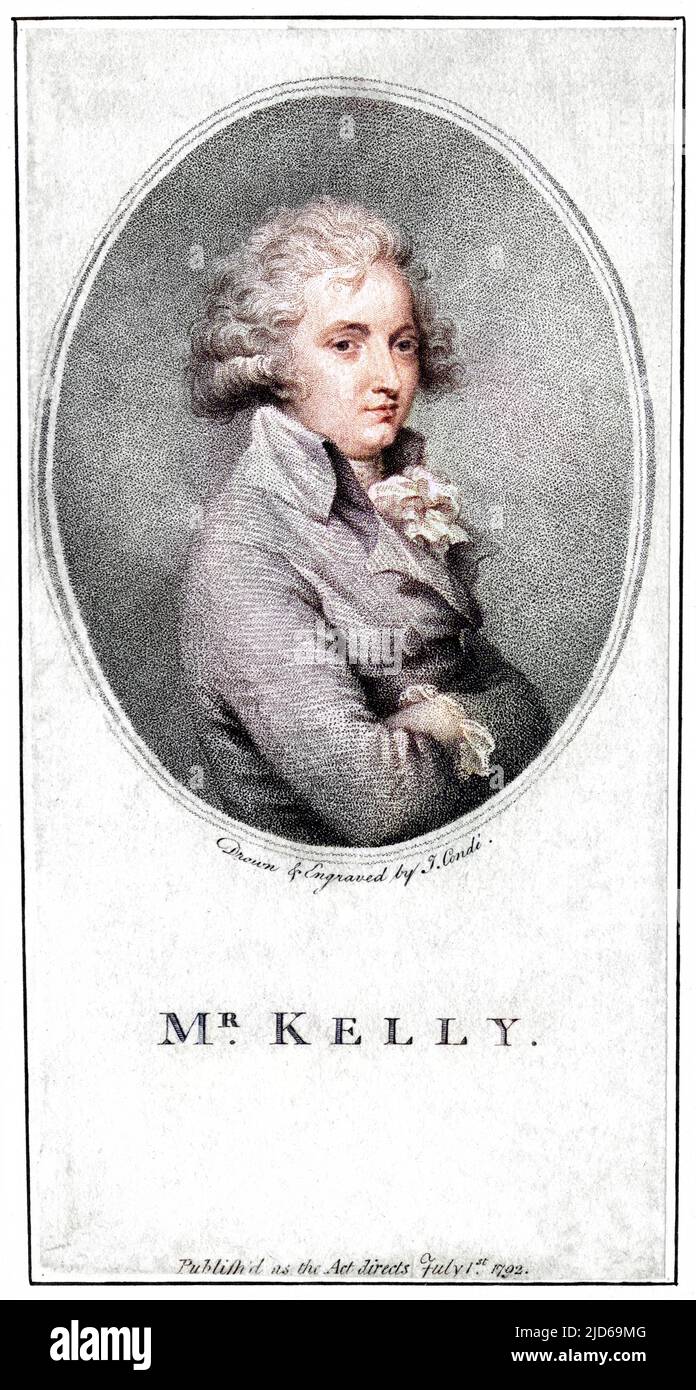 MICHAEL KELLY Actor, singer and composer Colourised version of ...