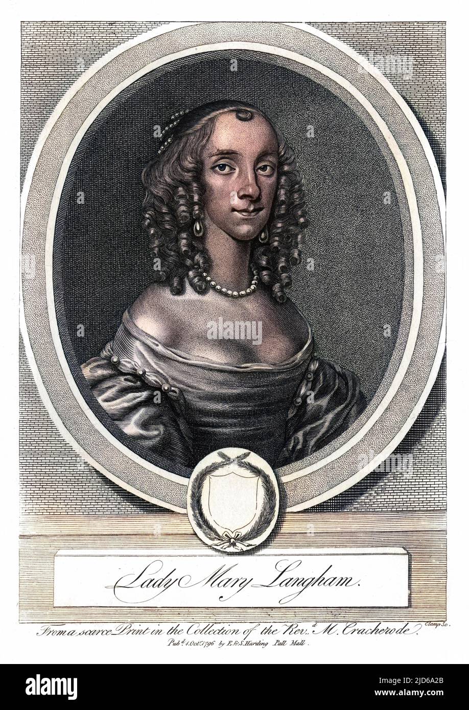 Lady MARY LANGHAM daughter of sir Edward Aston, wife of sir James ...