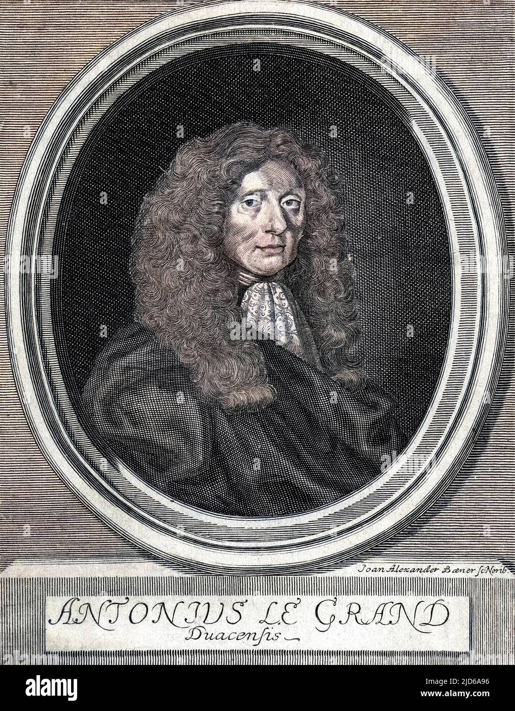 ANTOINE LEGRAND French-English philosopher Colourised version of : 10163000 Date: ? - 1699 Stock ...