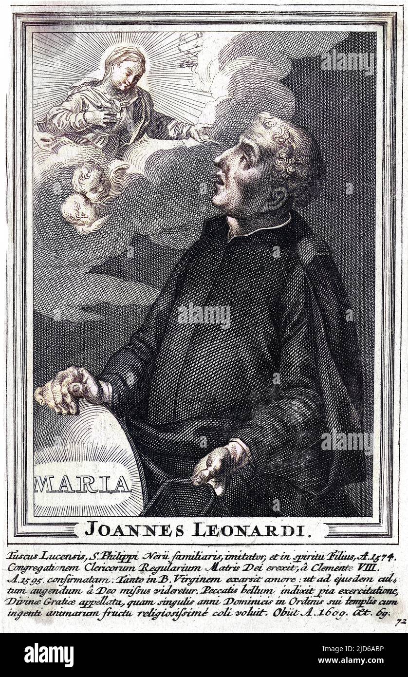 GIOVANNI LEONARDI Italian churchman, favoured with a vision of Mary ...