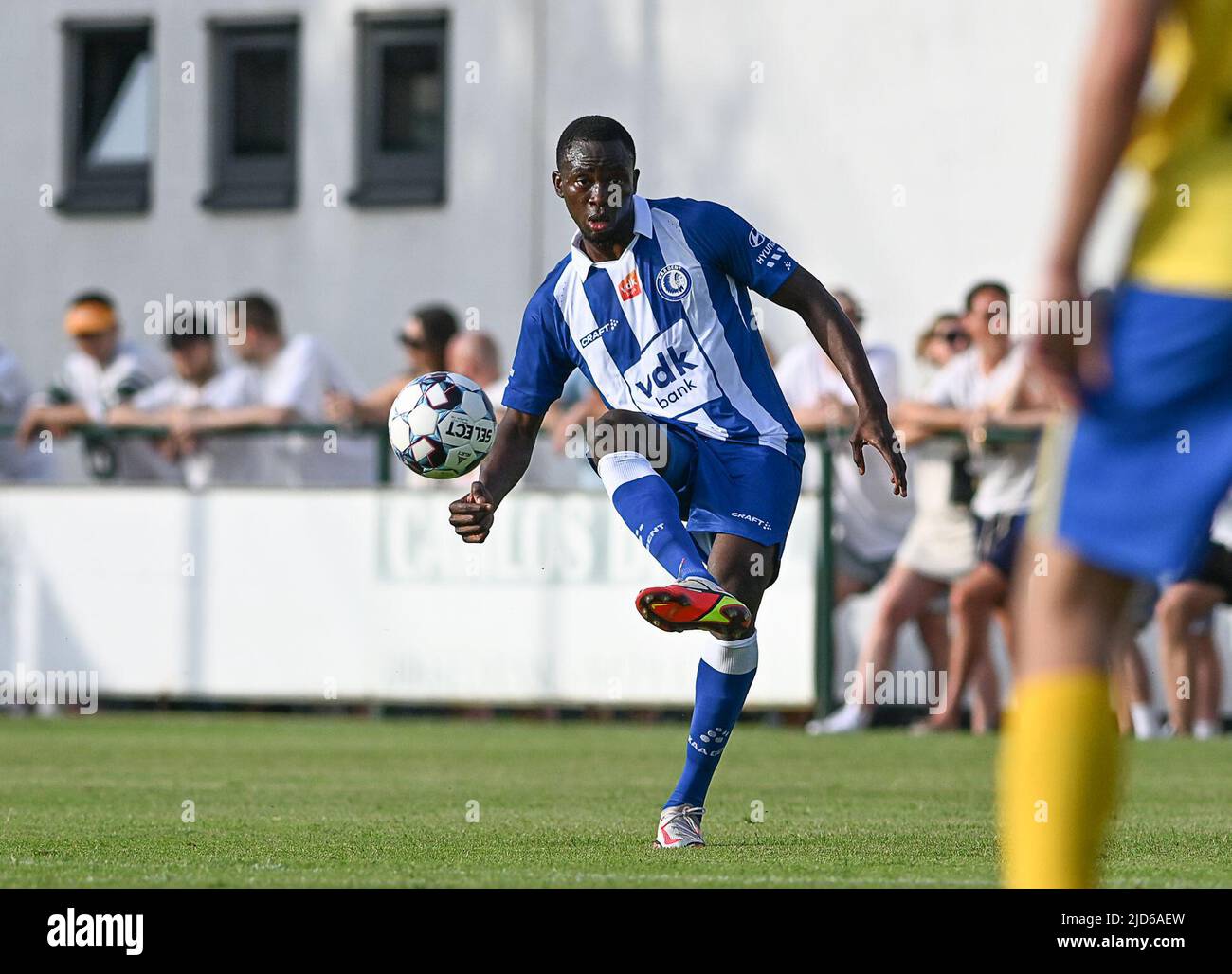 Gent's Joseph Okumu pictured in action during a friendly game between ...
