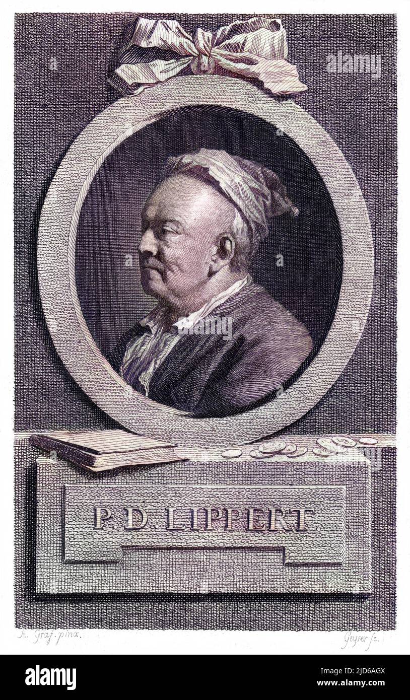 PHILIP DANIEL LIPPERT (1702 - 1785), German antiquary and numismatist ...