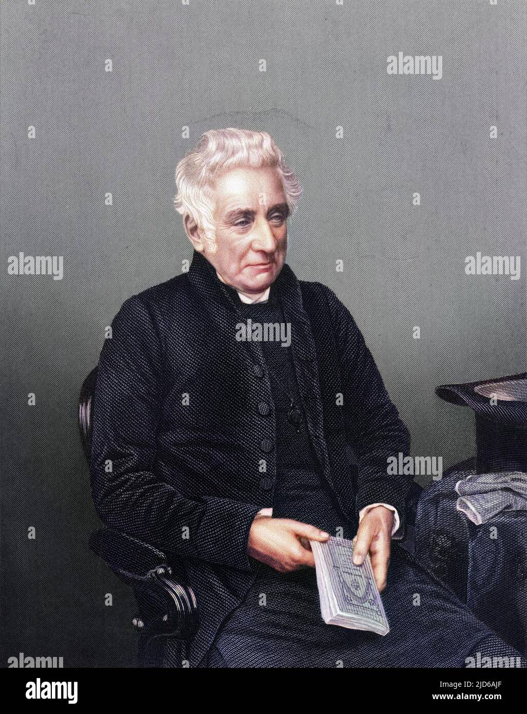 JOHN LONSDALE churchman, bishop of Lichfield Colourised version of ...