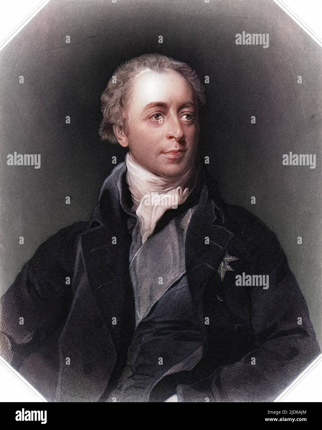 WILLIAM LOWTHER, first earl of LONSDALE statesman Colourised version of ...