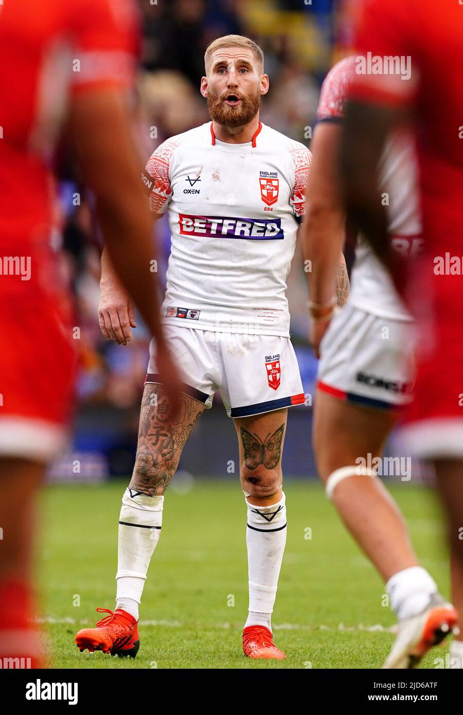 EnglandÕs Sam Tomkins during the Mid-Season International match at the ...