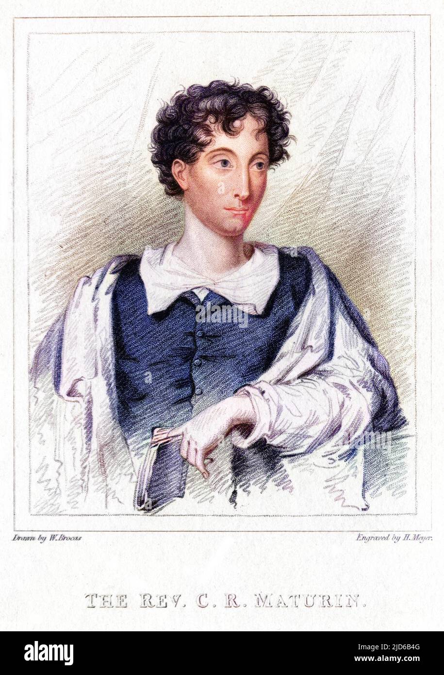 CHARLES ROBERT MATHURIN churchman and writer Colourised version of ...