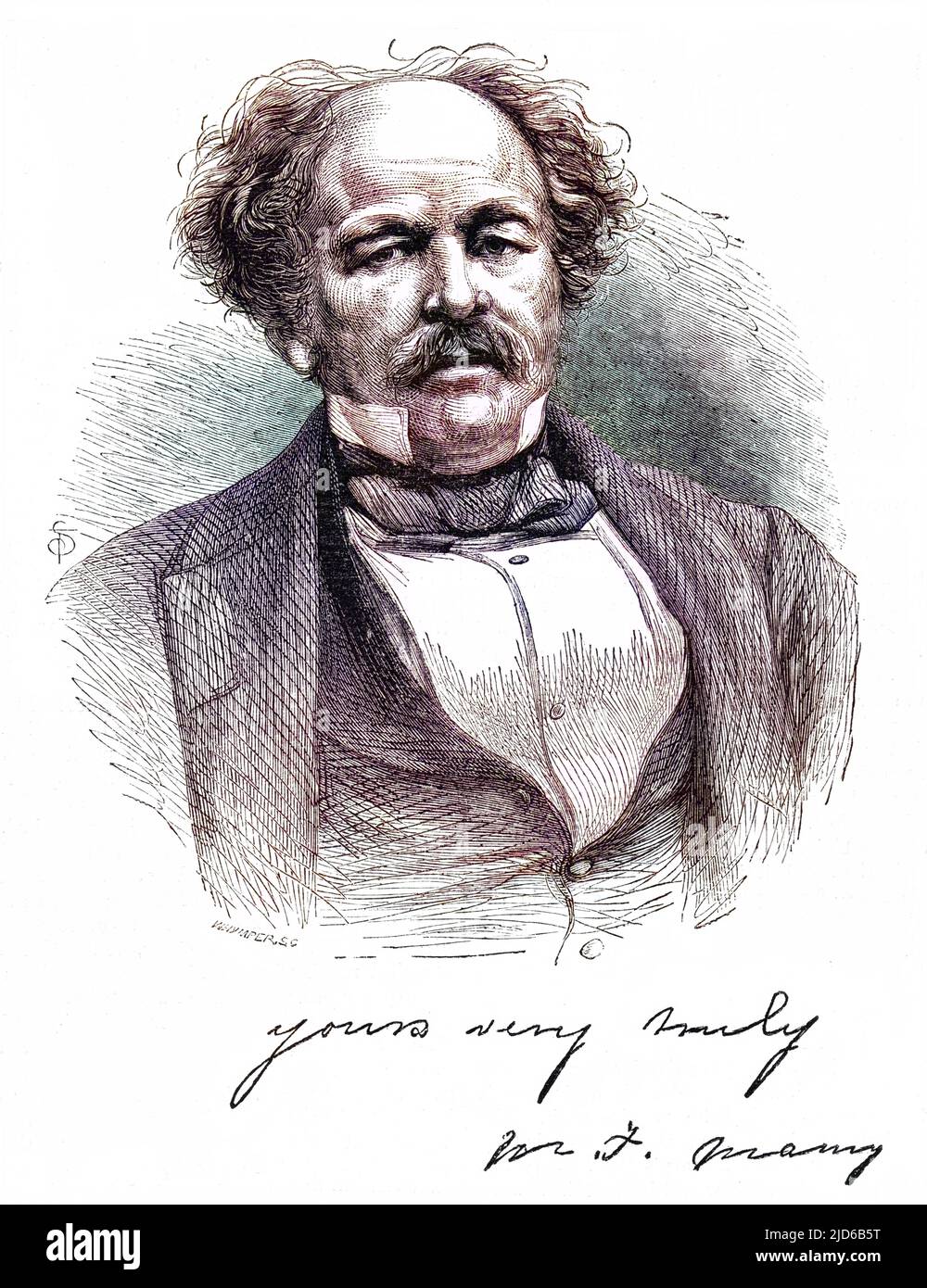 MATTHEW FONTAINE MAURY American oceanographer Colourised version of : 10164699 Date: 1806 - 1873 ...