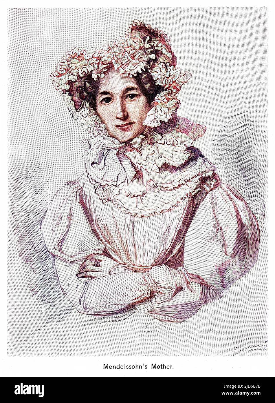 MENDELSSOHN'S MOTHER Colourised version of : 10164892 Date: CIRCA 1809 ...