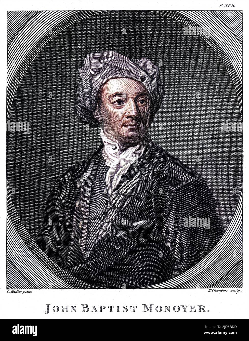 JEAN BAPTISTE MONNOYER French artist working in England Colourised ...