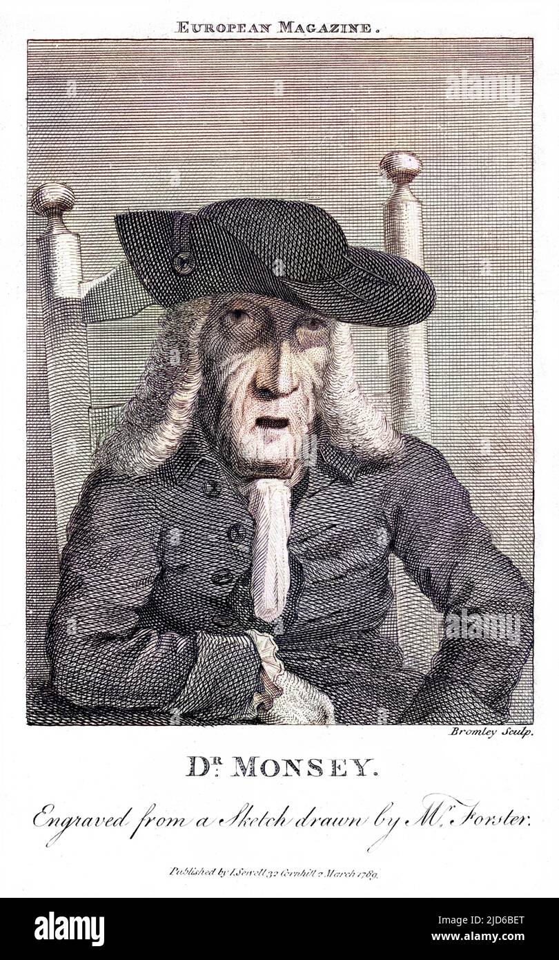 MESSENGER MONSEY Physician to Chelsea Hospital, London, noted for his ...