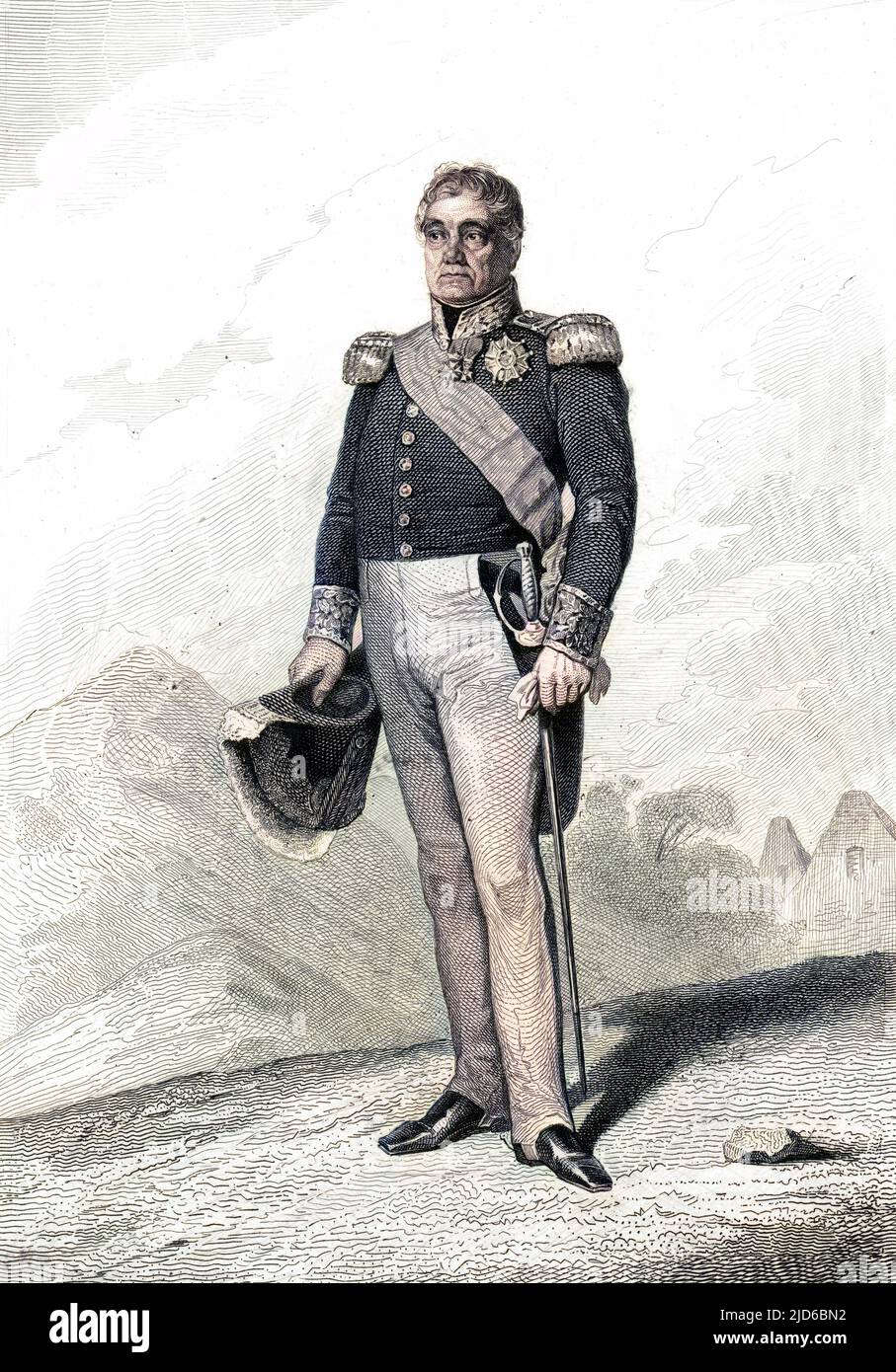 GEORGES MOUTON comte de LOBAU French military commander, marechal de ...