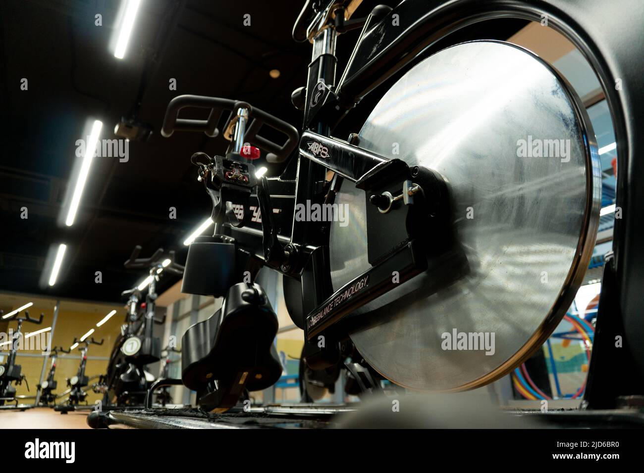 Exercise cardio wheel gym bike fitness workout healthy athlete loss ...