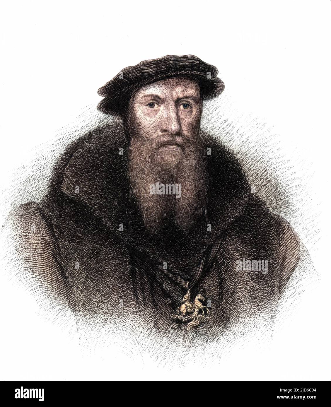 WILLIAM, first baron PAGET diplomat and statesman Colourised version of ...