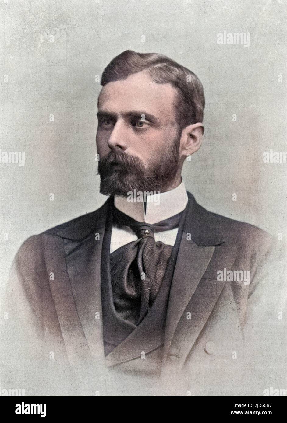 SIR GILBERT PARKER Writer and politician Colourised version of ...