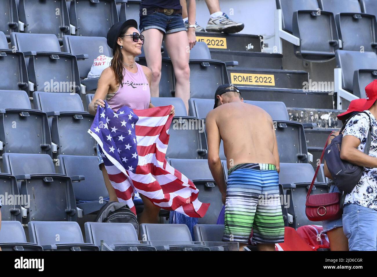 Renato/Vitor Felipe (BRA) vs Shalk/Brunner during the Beach Volleyball ...