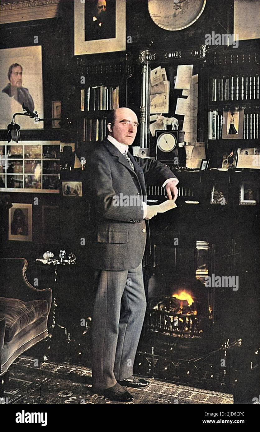 ARTHUR WING PINERO playwright Colourised version of : 10172648 Date ...