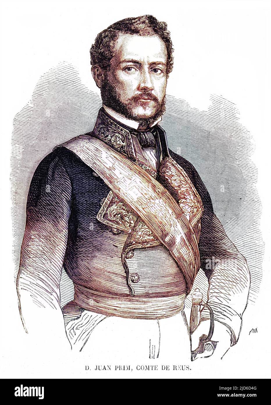 JUAN PRIM Y PRATS, marques de los Castillejos Spanish soldier and ...