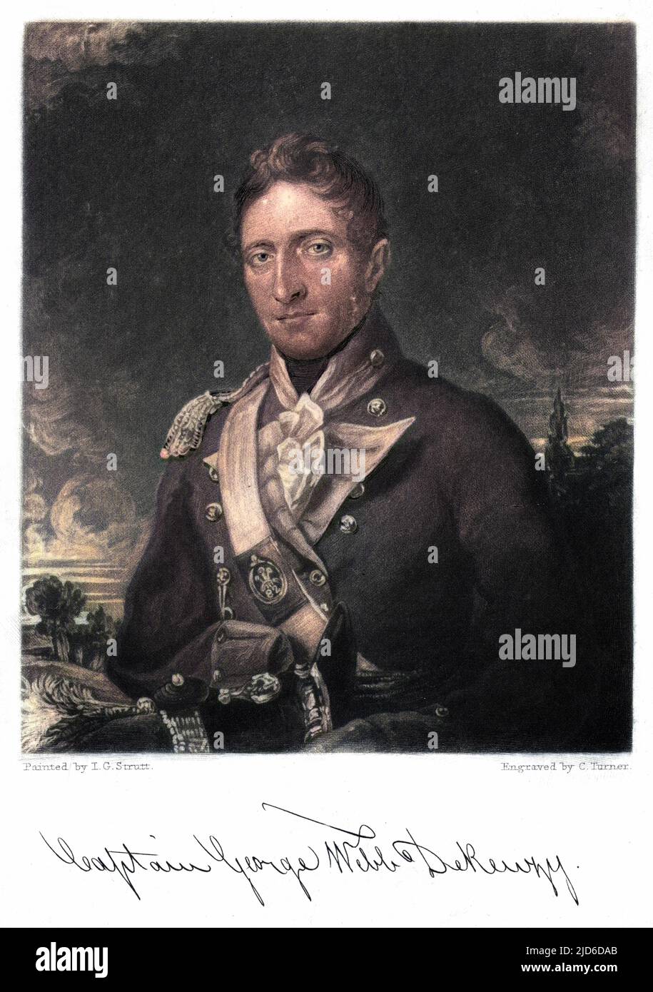 Captain GEORGE WEBB DE RENZY British military commander in the ...