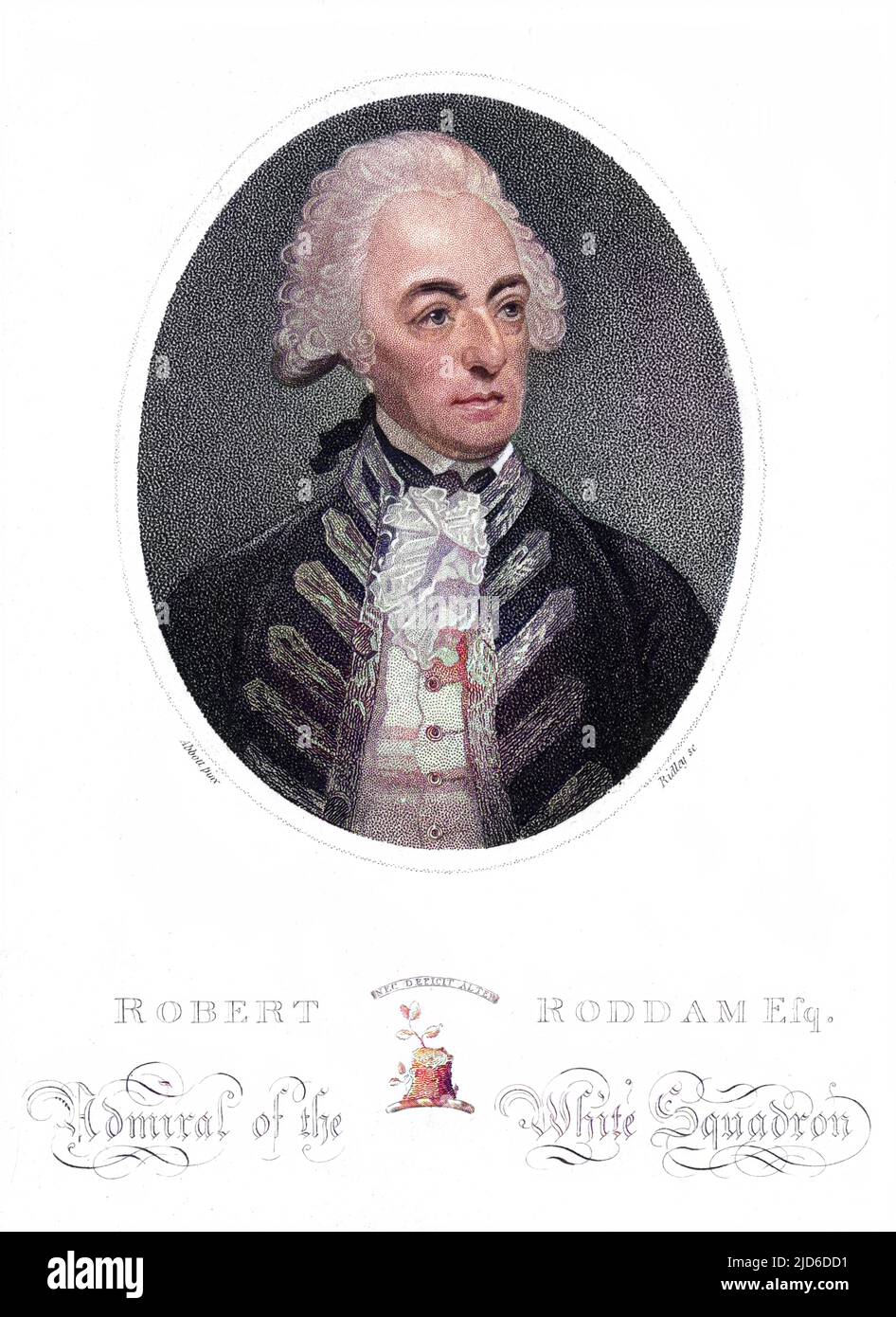 ROBERT RODDAM British naval commander, Admiral of the White Squadron ...