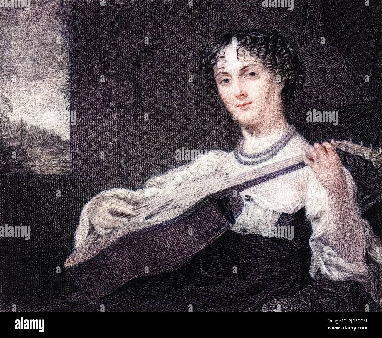 MARIA FRANCES CATHERINE, countess of RODEN Colourised version of ...