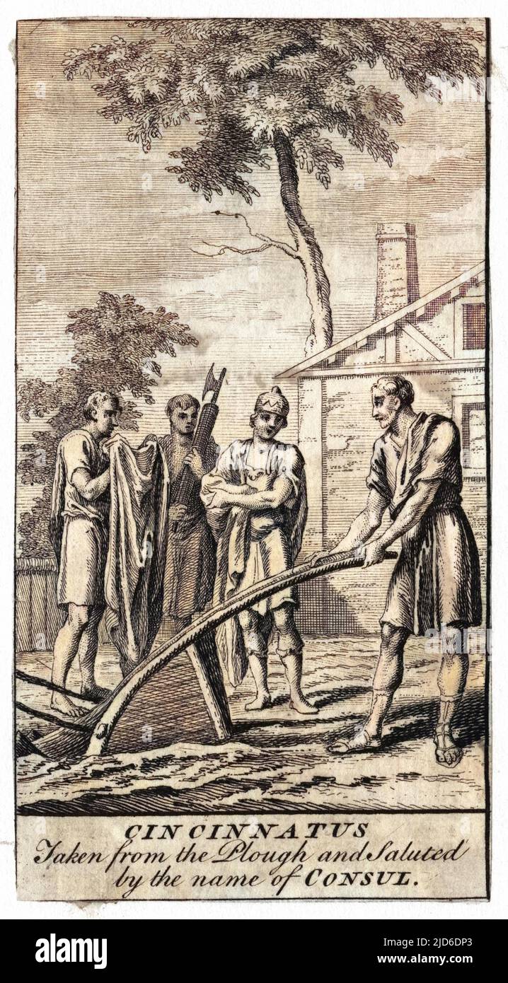 Cincinnatus is happily at work on his farm when a delegation arrives ...