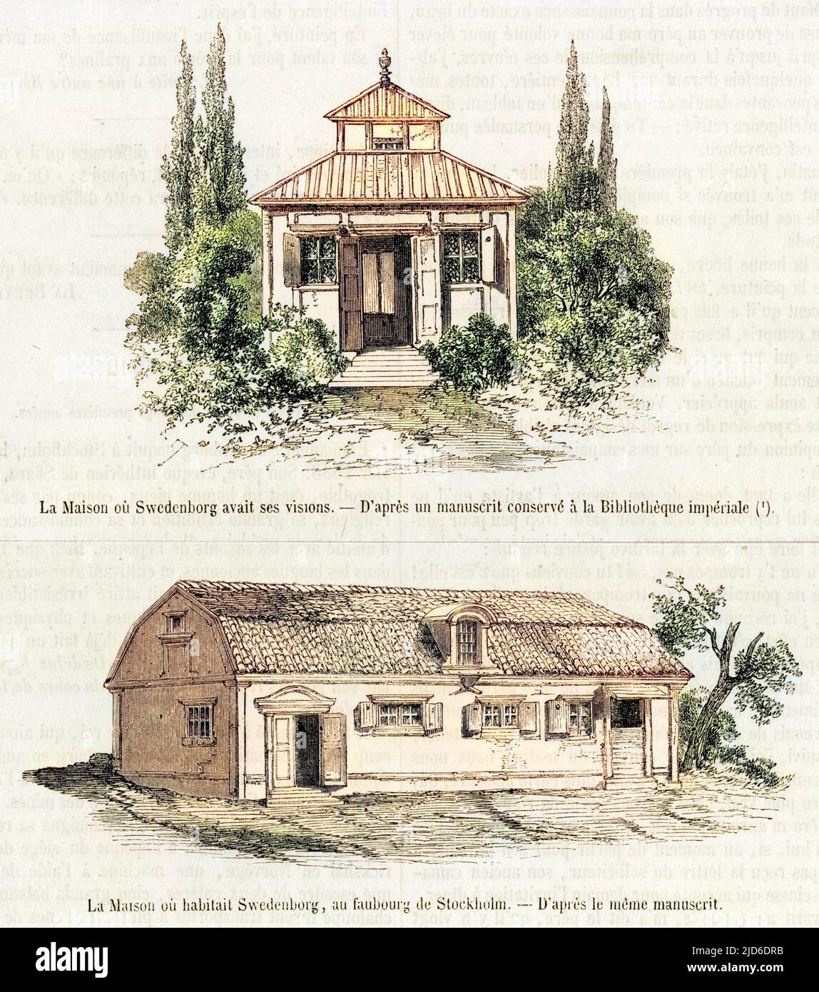 Two homes of Emanuel Swedenborg (1688 - 1772) - the cottage where he ...