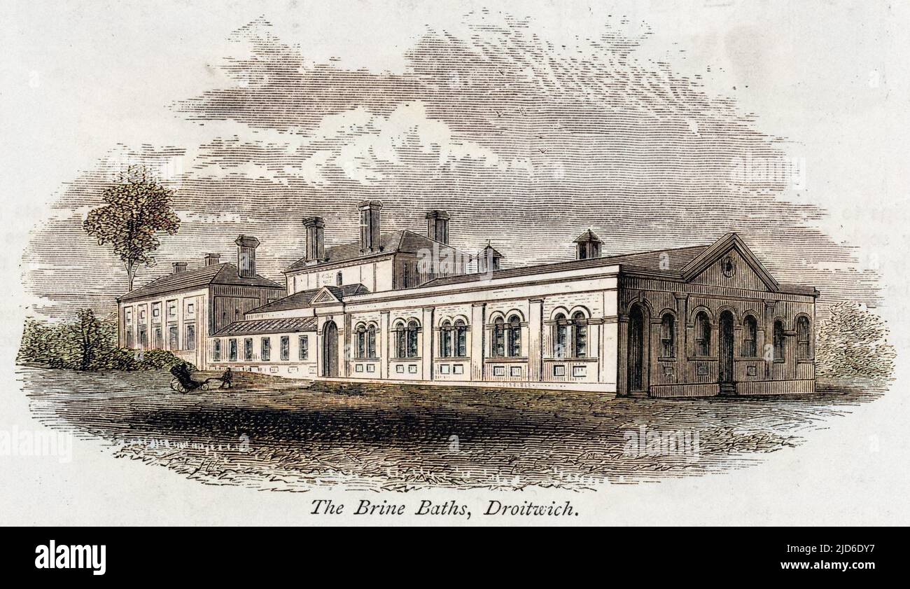 The Brine Baths at Droitwich Spa, Worcestershire ; they were first ...
