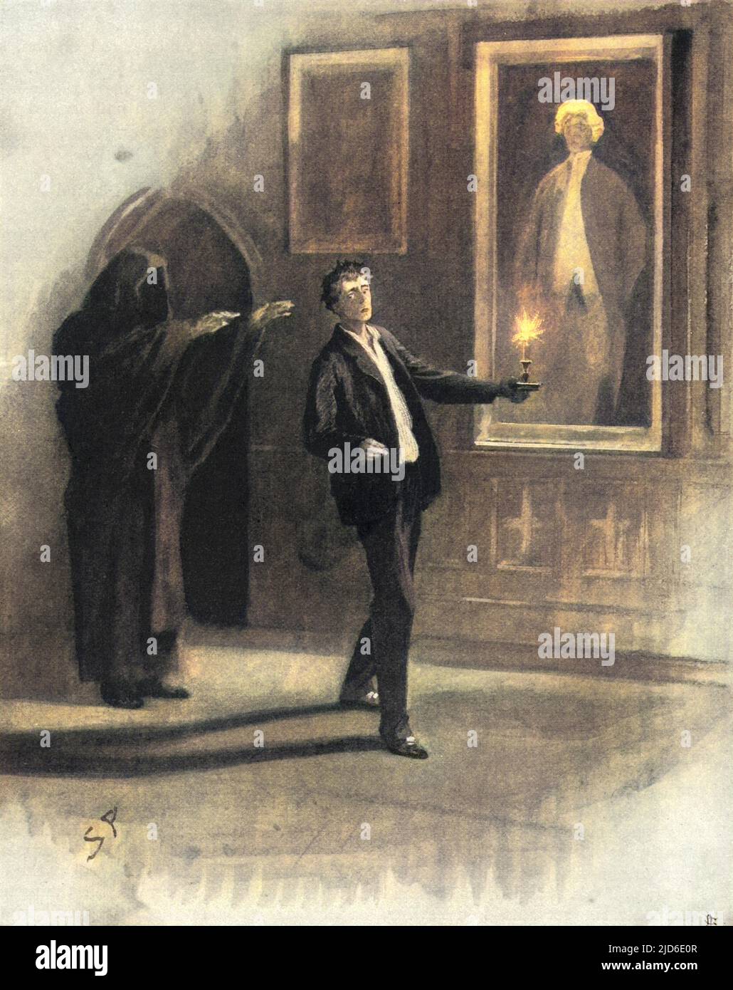 Scary figure cloak hi-res stock photography and images - Alamy