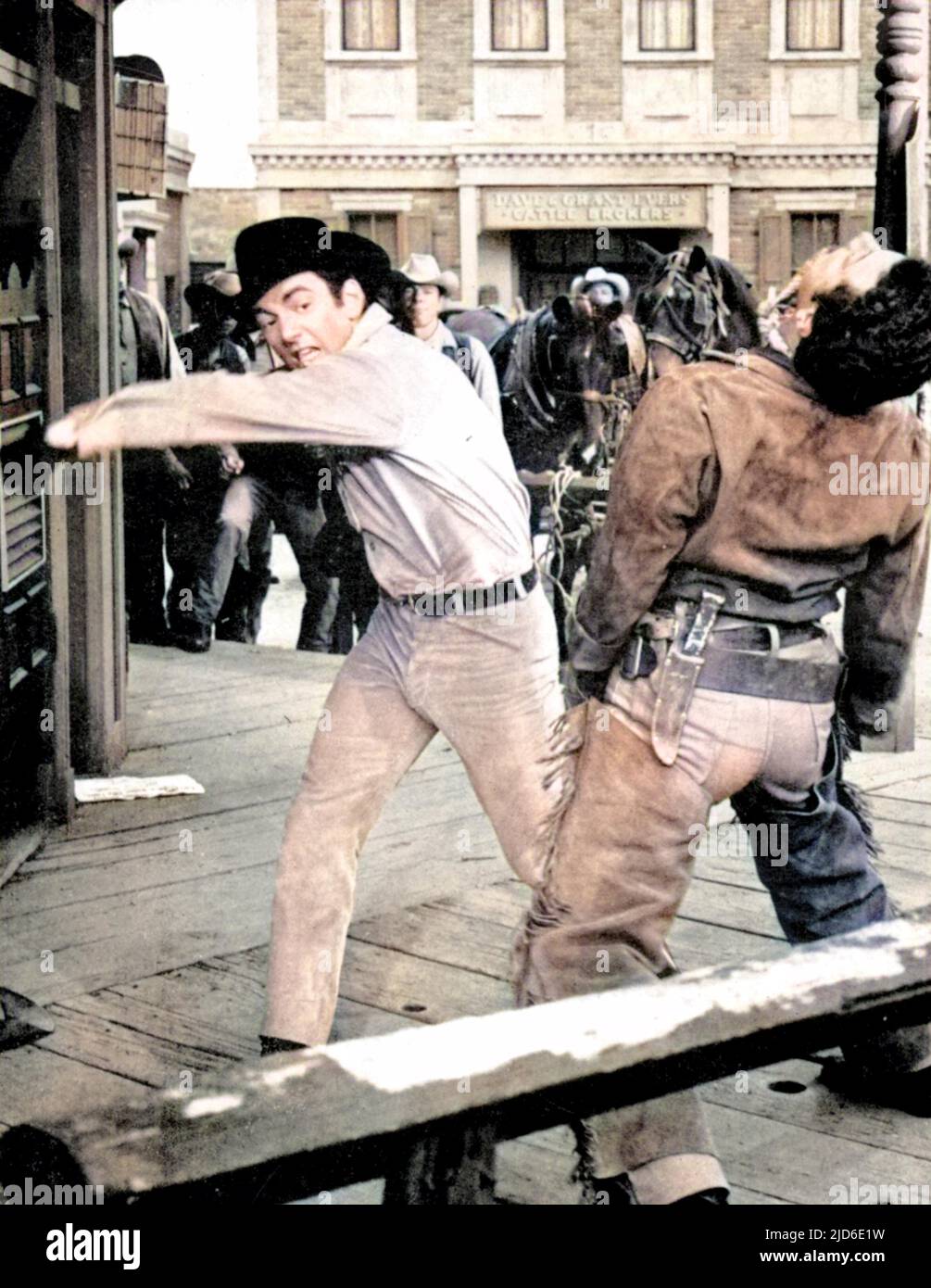 Film, Gunfight in Abilene directed by William Hale with Don Galloway ...