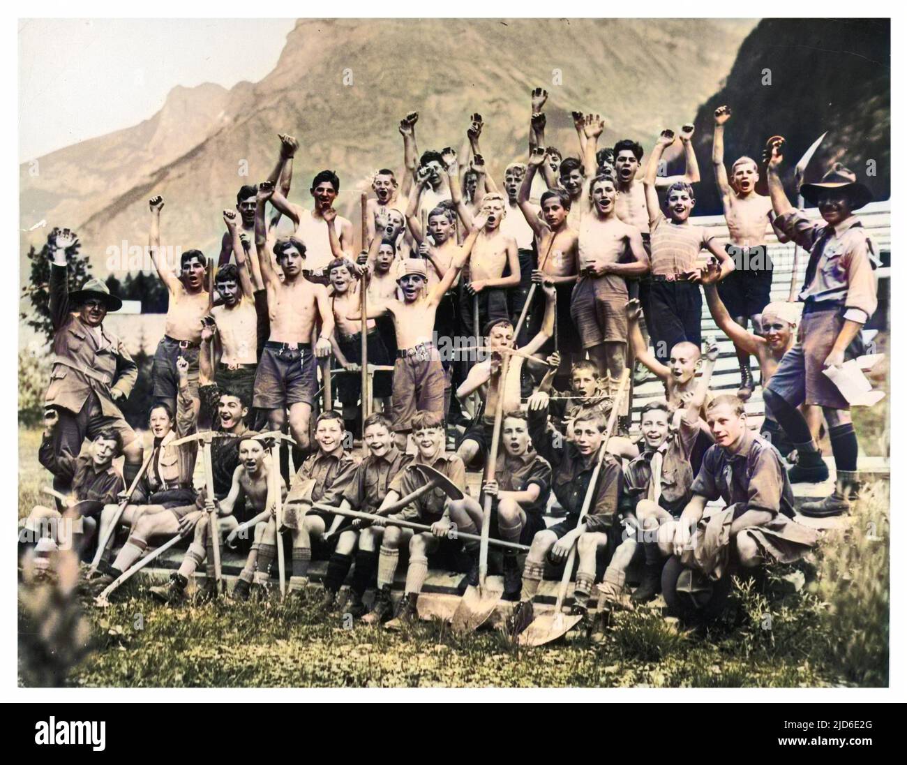 Hip, Hip, Hooray! : Boy scouts from all parts of Europe, including ...