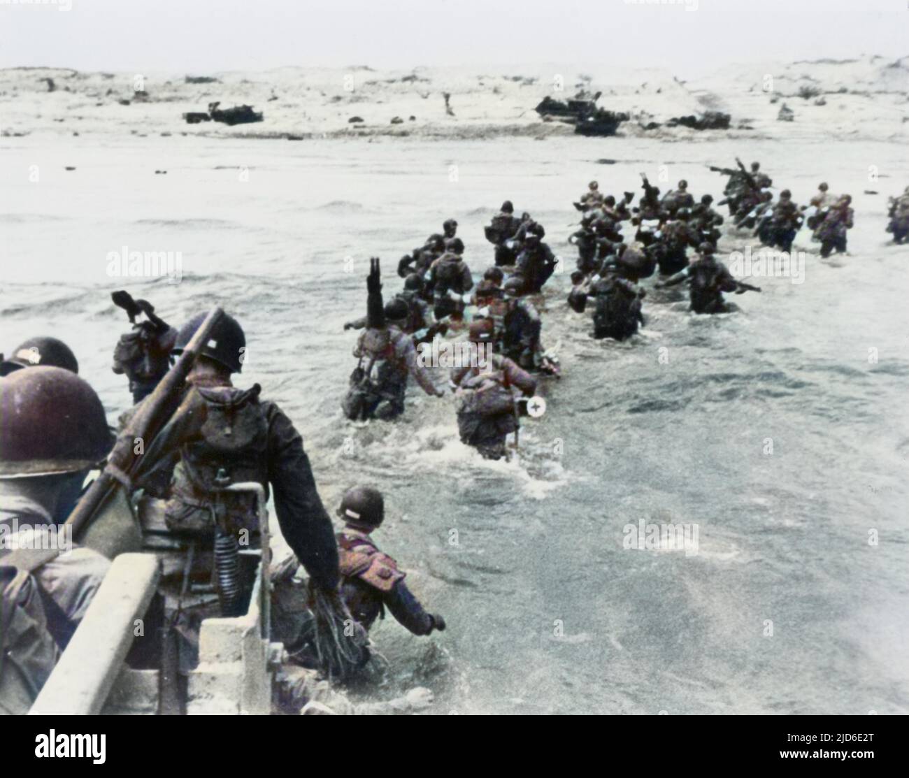 Colourised d day hi-res stock photography and images - Alamy