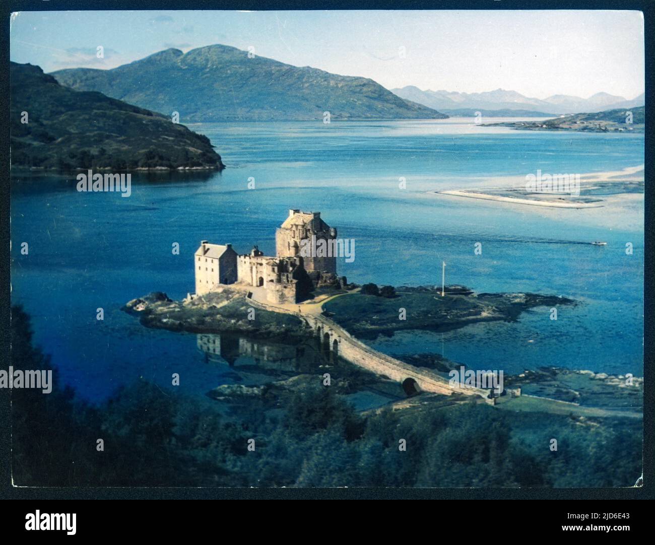 Eilean Donan Castle, on Loch Duich, Ross-shire, Scotland. Originally ...