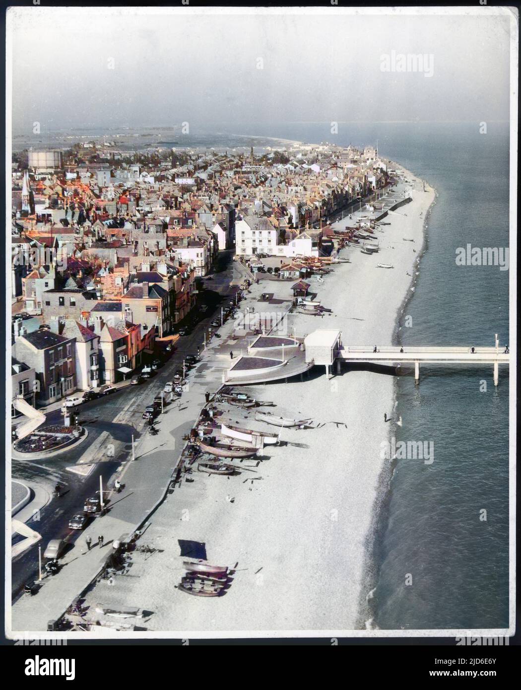 Aerial view of Deal, Kent, looking very picturesque, with lovely ...