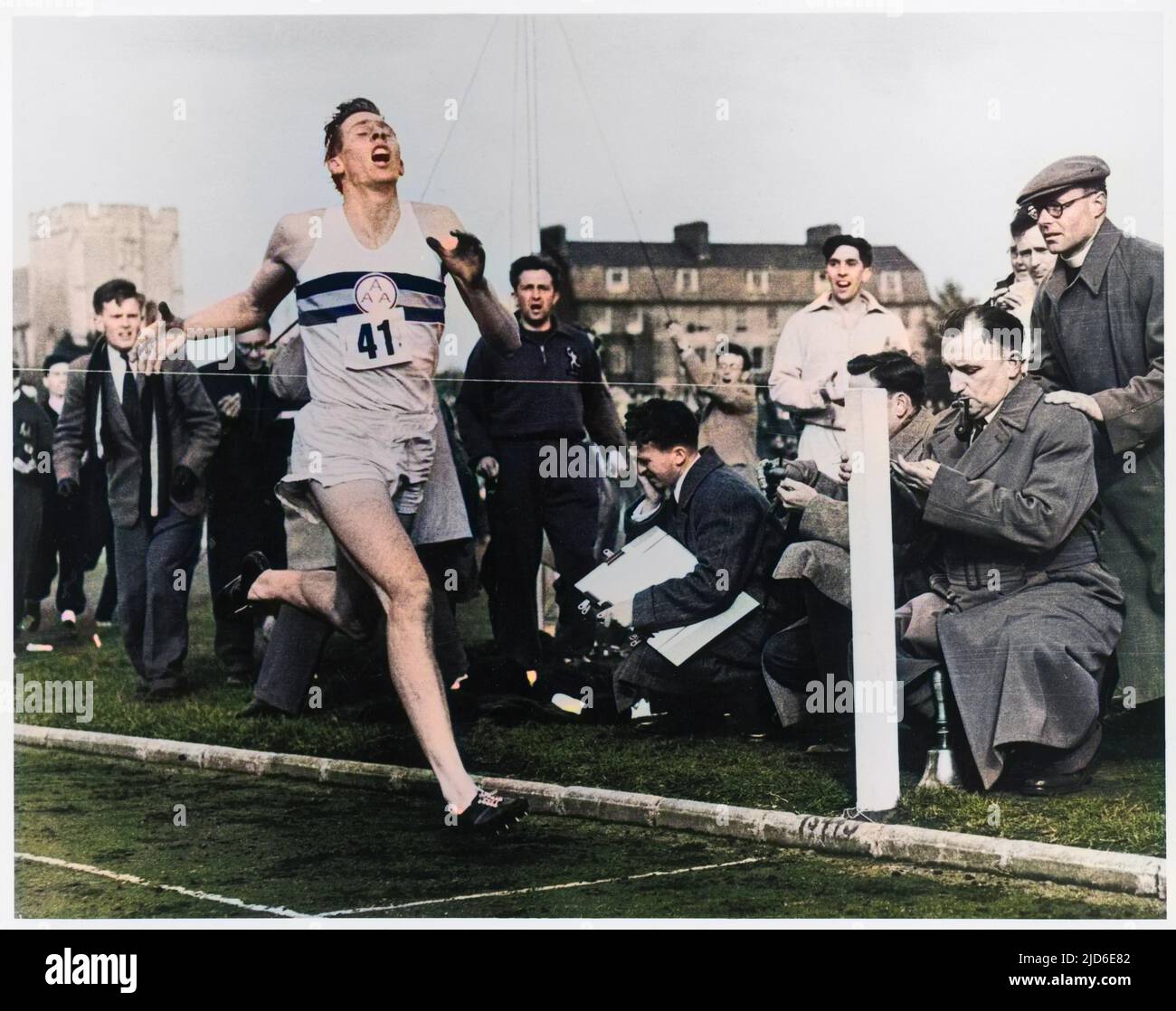 Roger Bannister of Great Britain, with a time of 3 mins 59.4 seconds ...