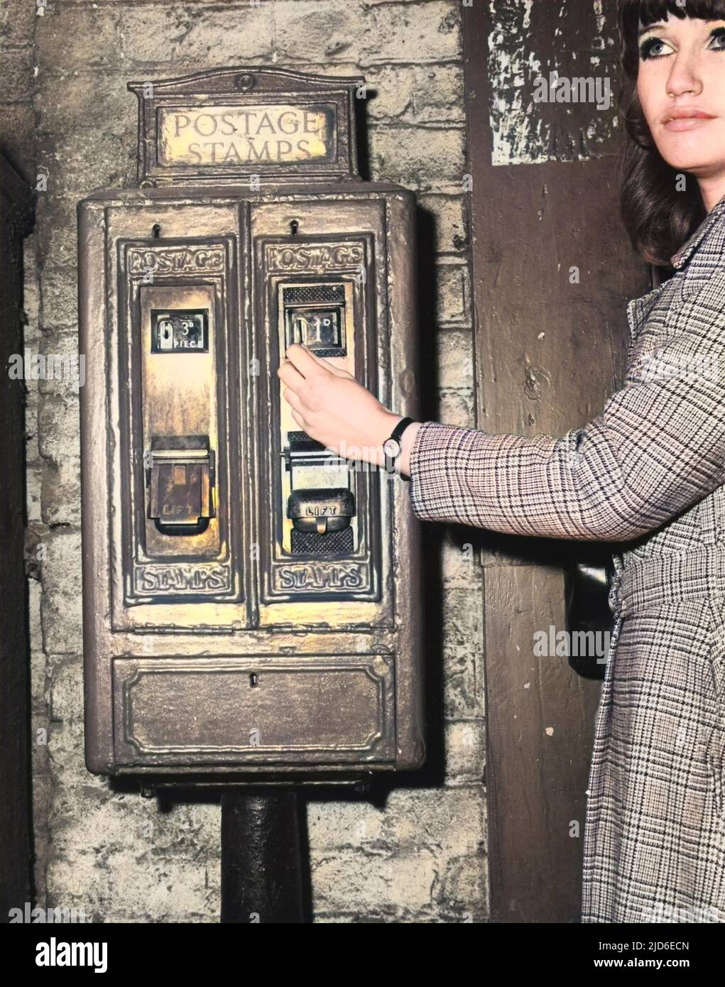 Stamp machine 1960s hi-res stock photography and images - Alamy