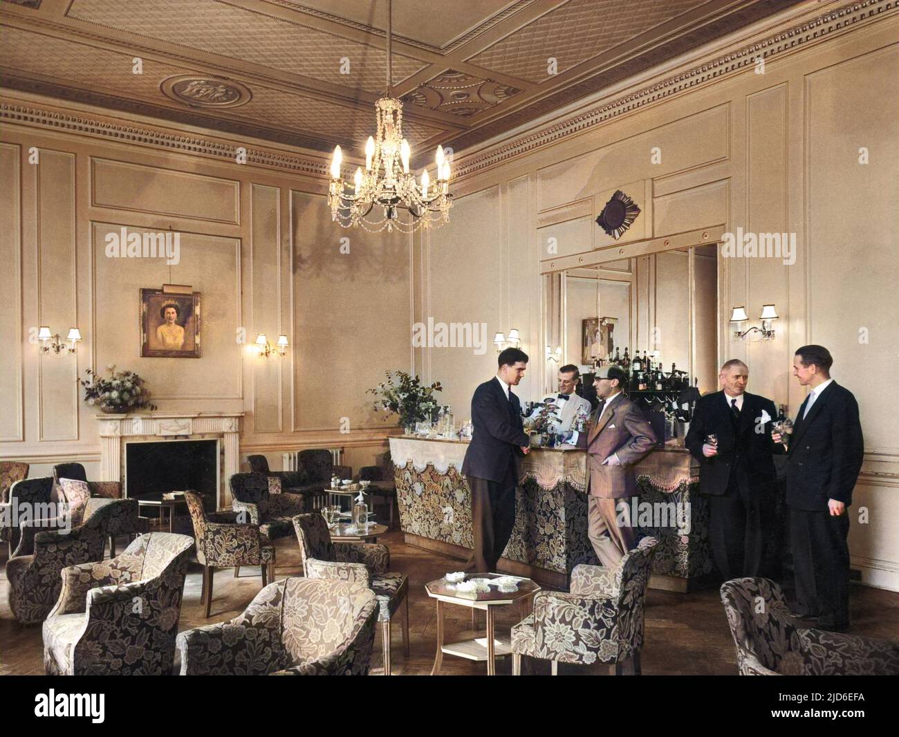 Four gentlemen enjoy a drink and a spot of socialising at the Rotary ...