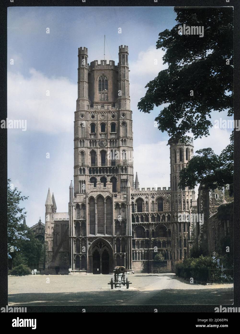 The beautiful Western Tower of Ely Cathedral, Cambridgeshire, England ...