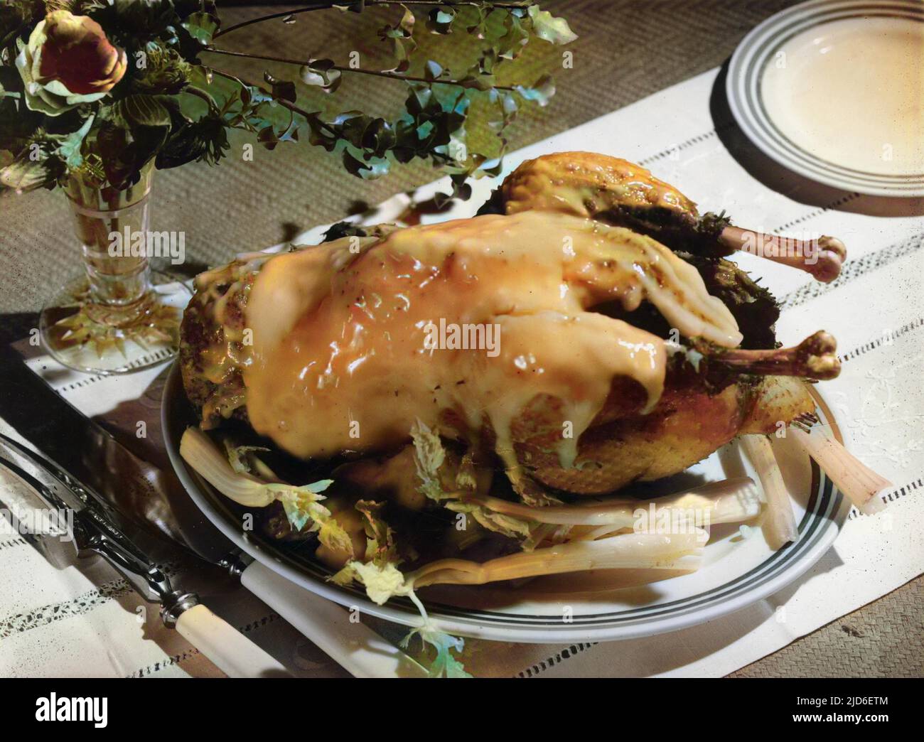 Whole roast chicken covered hi-res stock photography and images - Alamy