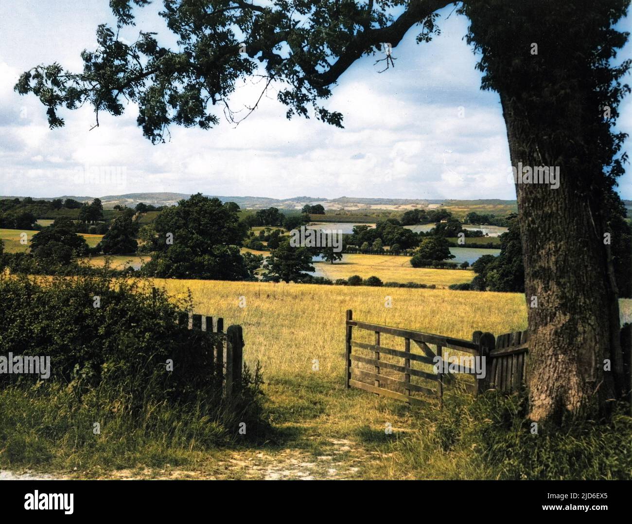 A Kentish scenic gem. Looking across the valley of the River Eden ...
