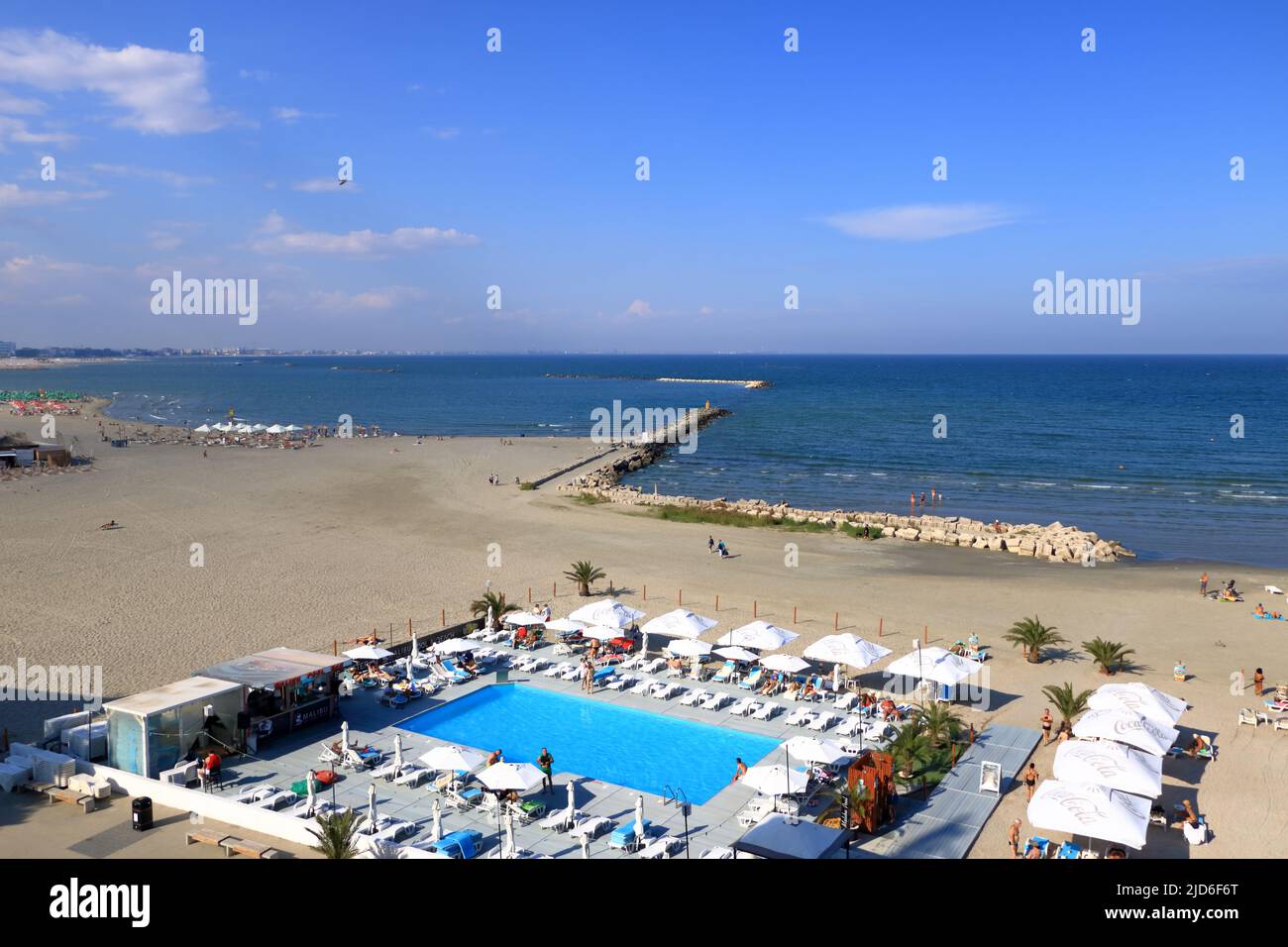 Aerial view of Constanta/Mamaia, popular tourist place and resort on ...