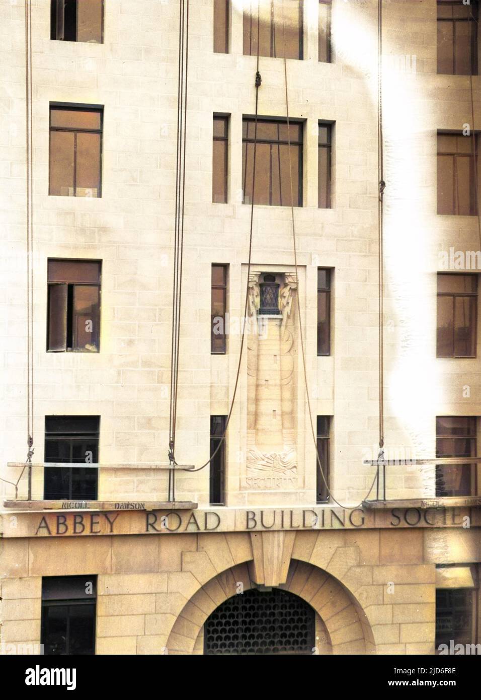 The Abbey Road Building Society (now the Abbey National) premises at ...