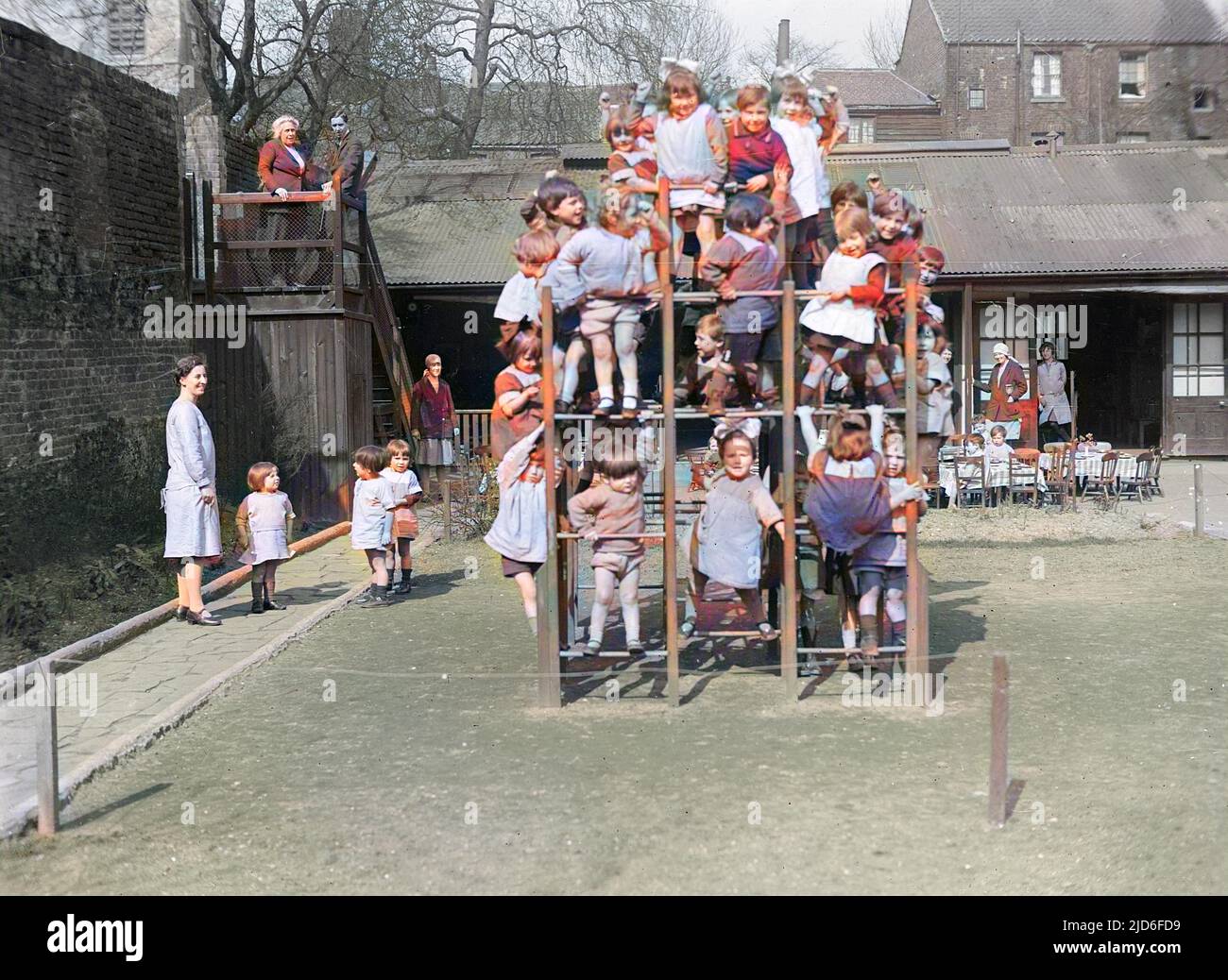 1930s children playground hi-res stock photography and images - Alamy